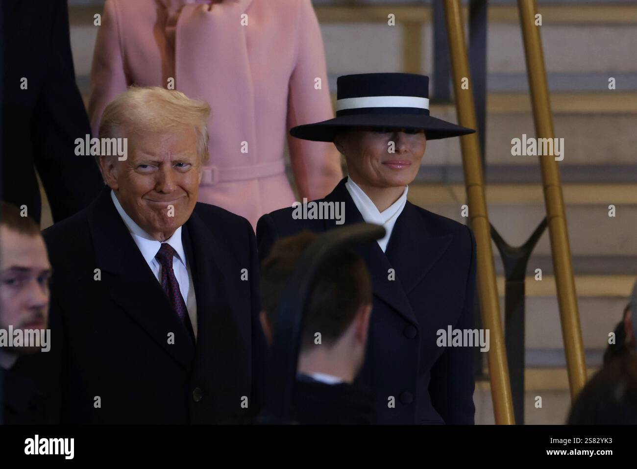 President Trump and First Lady Melania Trump arrive at Emancipation ...