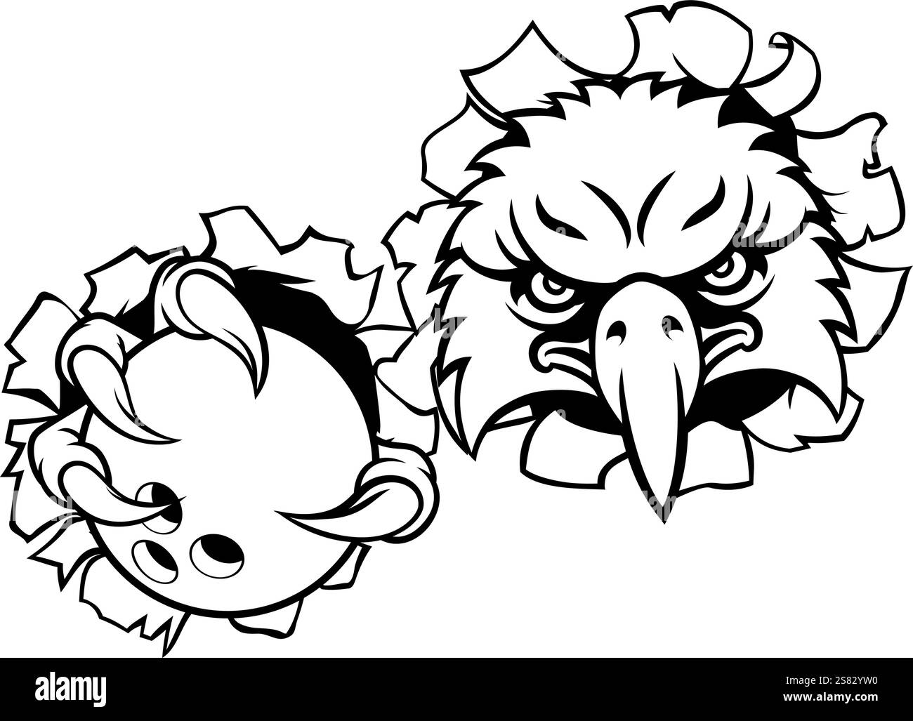 Eagle Hawk Bowling Ball Bald Eagles Mascot Stock Vector Image & Art - Alamy