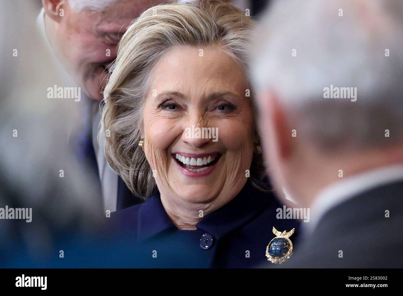 Former U.S. Secretary of State Hillary Clinton attends the inauguration of U.S. President-elect ...