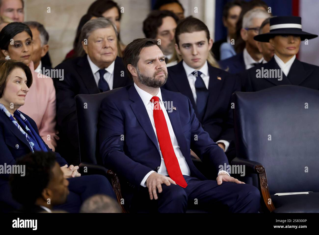 Washington, DC, USA. 20th Jan, 2025. (L-R) US Vice President JD Vance ...