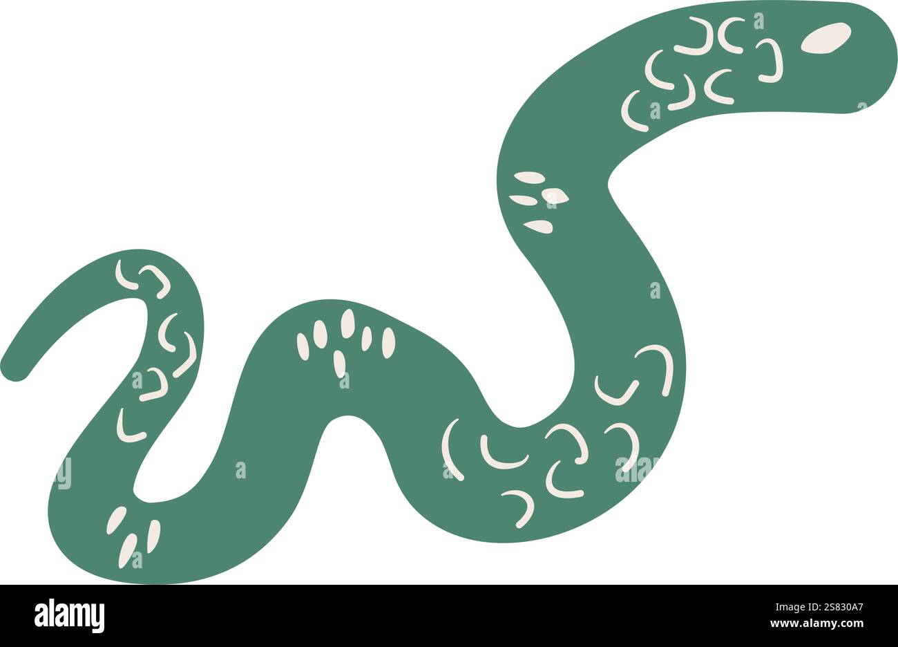 Green snake Chinese New Years symbol. Cny zodiac snake lunar 2025 ...