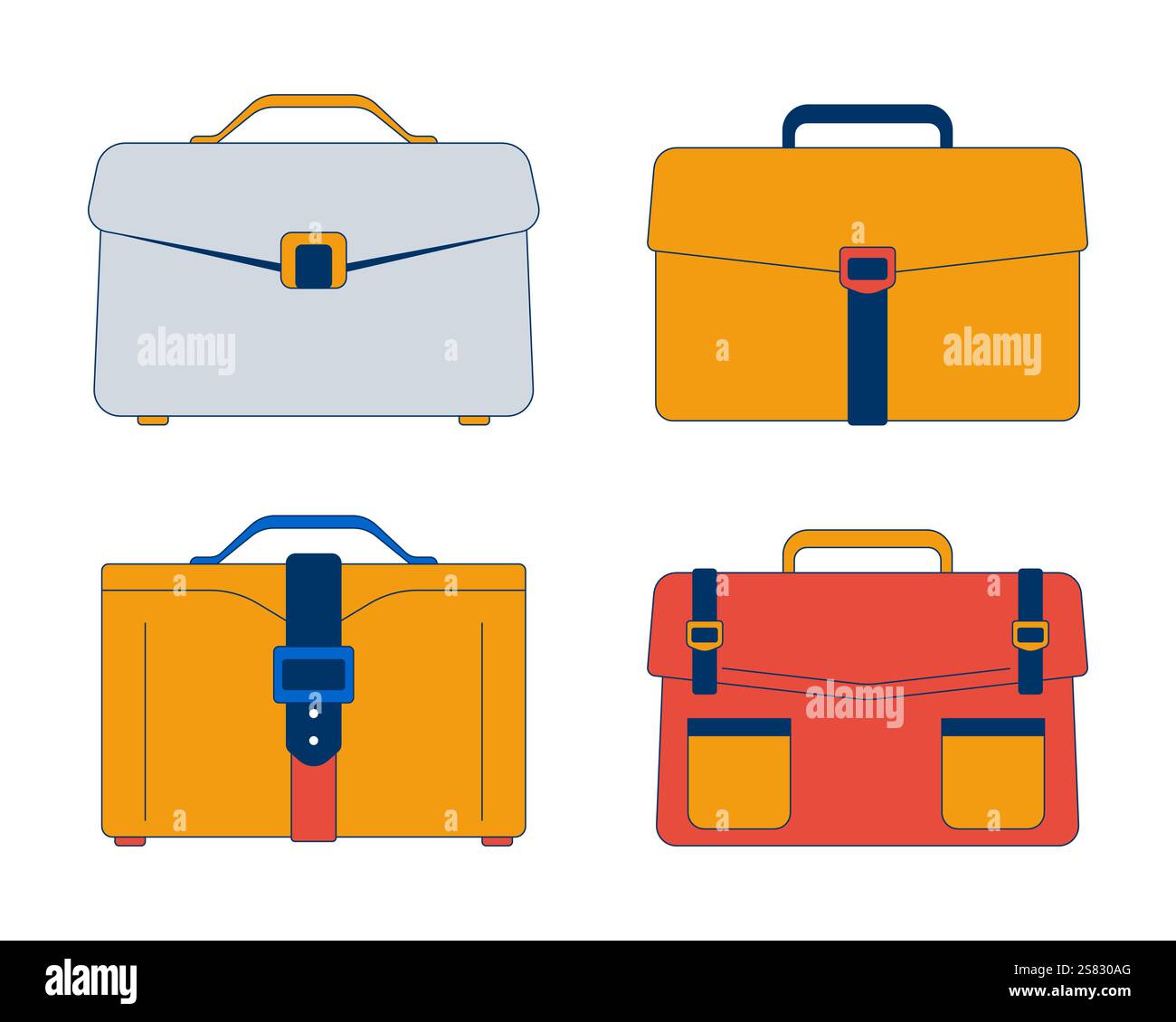 Set four isolated images Stock Vector Images - Alamy