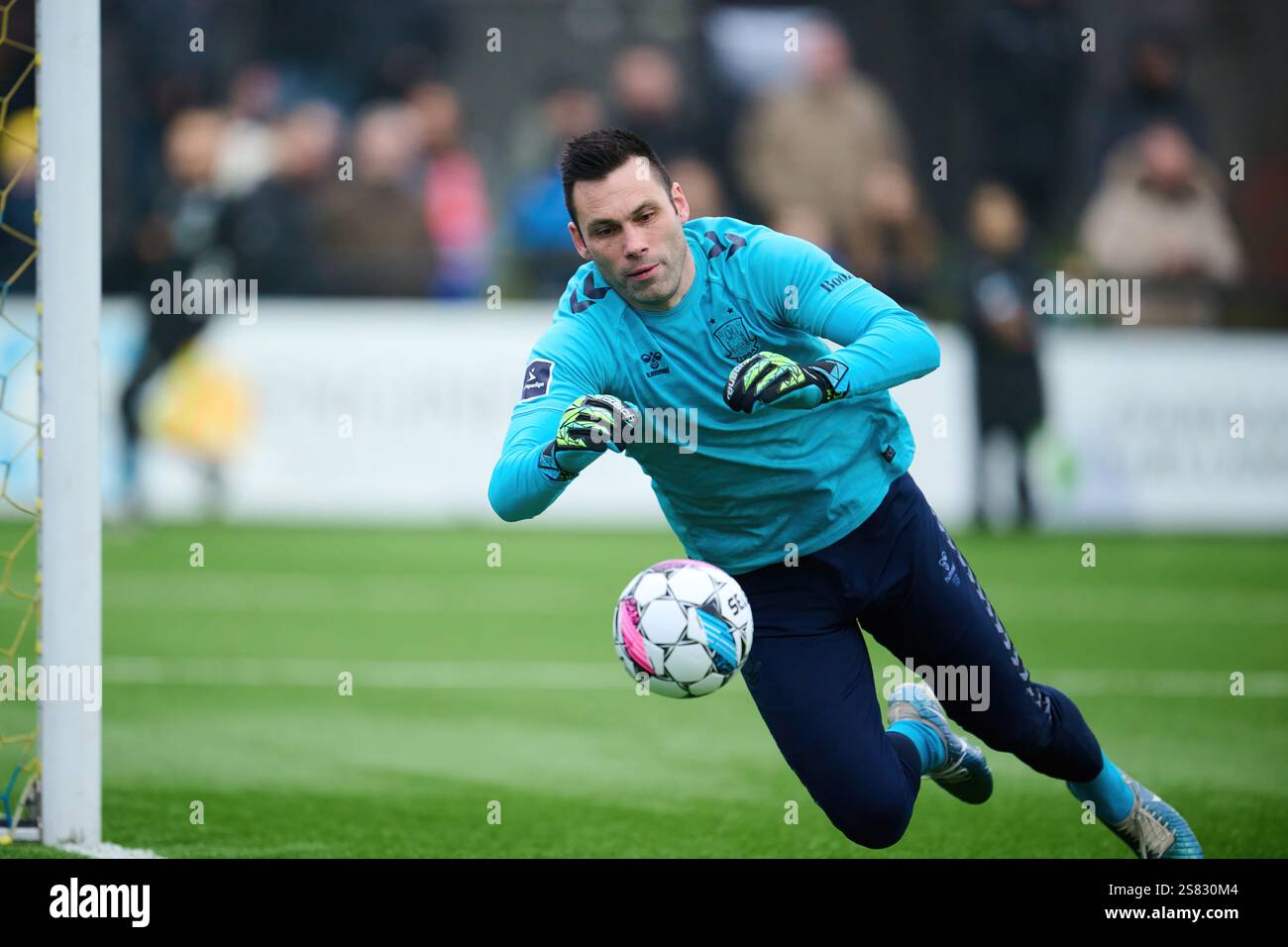 Broendby, Denmark. 18th, January 2025. Goalkeeper Thomas Mikkelsen of ...