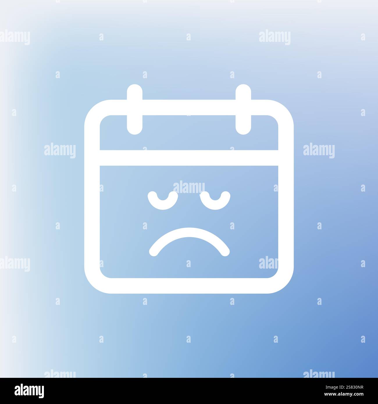 Blue Monday. The most depressing day of the year. Sad calendar. Vector ...