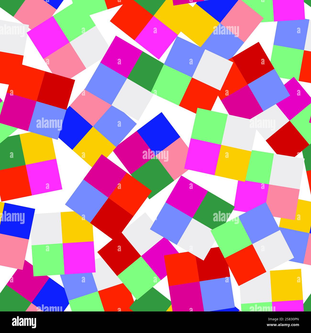 Rainbow Checkerboard retro colors vector seamless pattern. Geometric ...