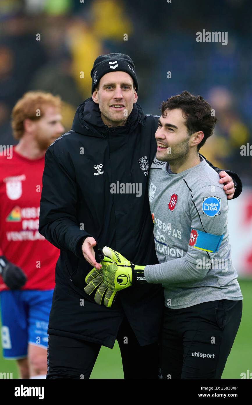 Broendby, Denmark. 18th, January 2025. Head coach Frederik Birk of ...
