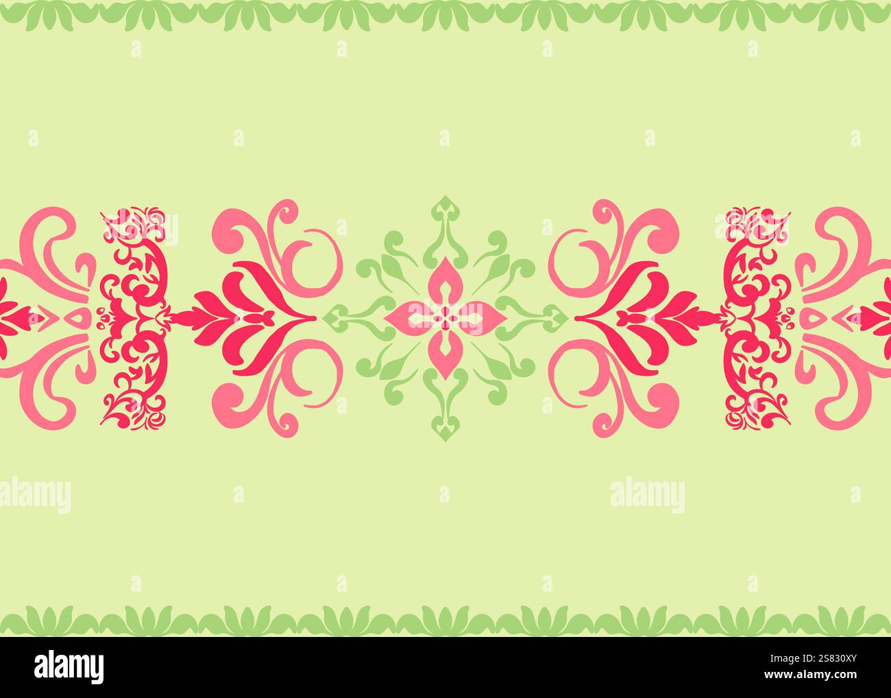 Elegant Damask pattern, perfect for classic textile design. vector ...
