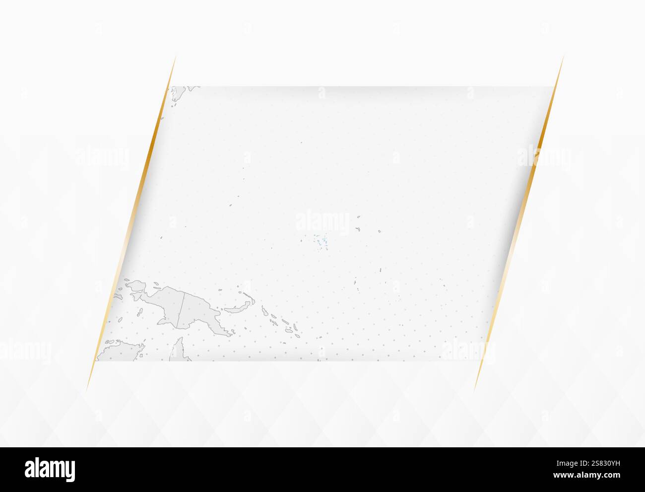 Marshall Islands Map in Blue with Gold Framed Accents. Modern Vector ...