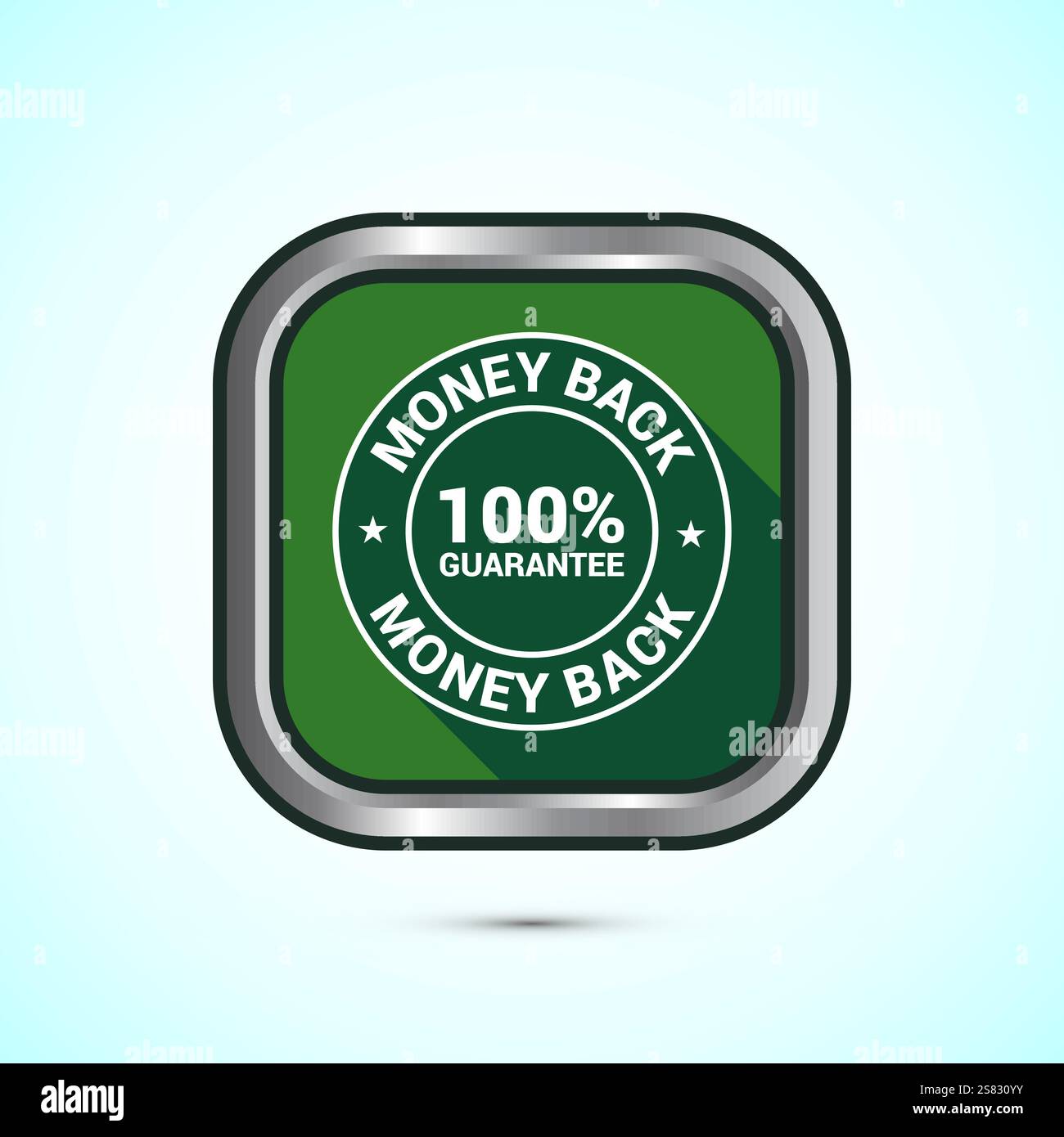 Money back guarantee icon design illustration. Money back guarantee ...