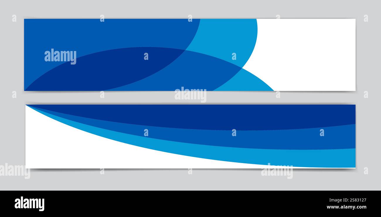 Divider Header for App, Banners or Posters. Set of Template Dividers ...