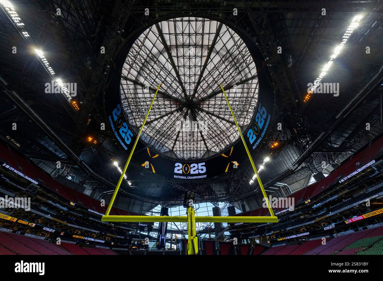 Atlanta, Georgia. 20th Jan, 2025. A general view of the stadium roof ...