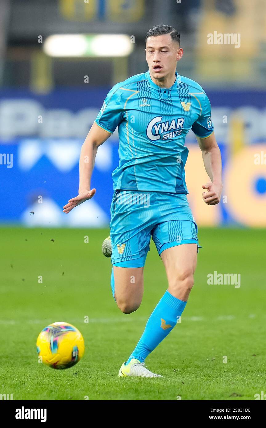 Parma, Italy. 19th Jan, 2025. Jay Idzes of Venezia FC during the Serie ...