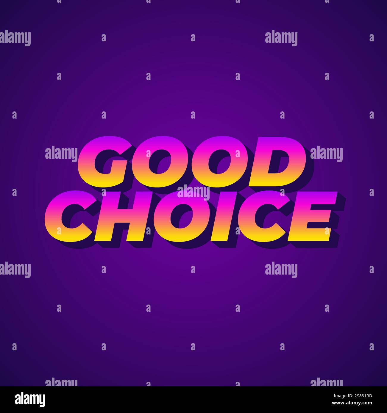 Good choice. text effect design for social media ads purpose Stock ...
