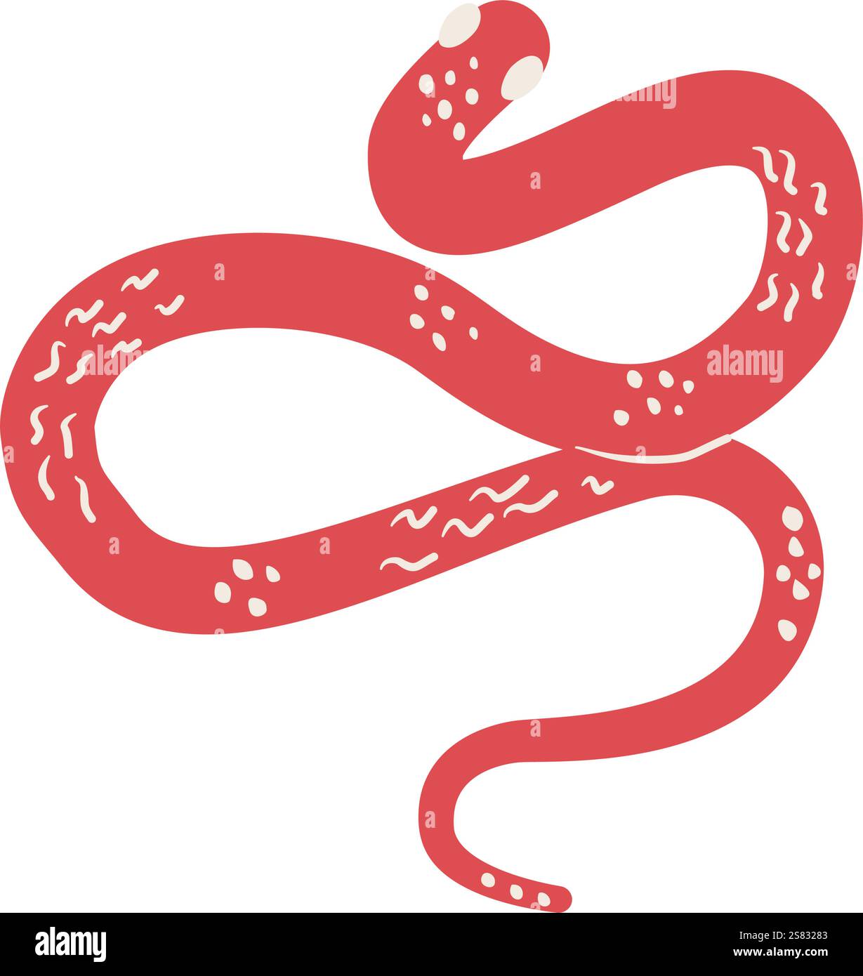 Snake Chinese New Years symbol. Cny zodiac snake lunar 2025 isolated on ...