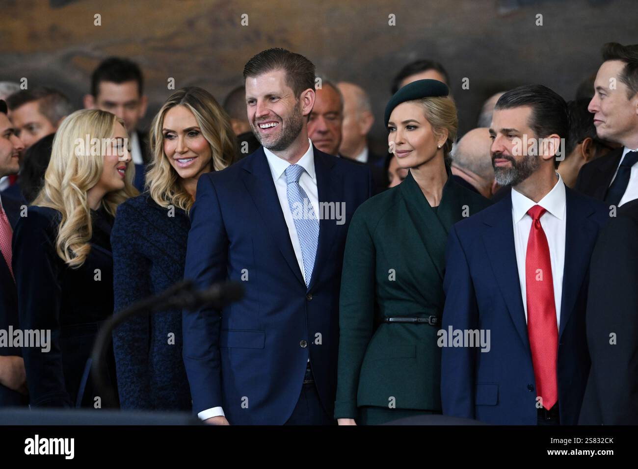 Washington, DC. 20th Jan, 2025. (L-R) Tiffany Trump, Lara Trump, Eric ...