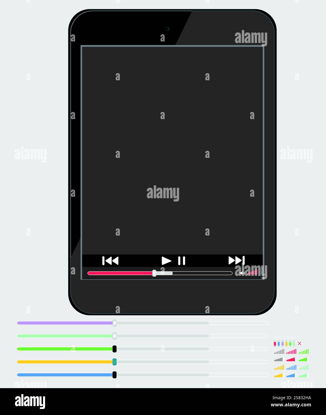 Video frame rate Stock Vector Images - Alamy
