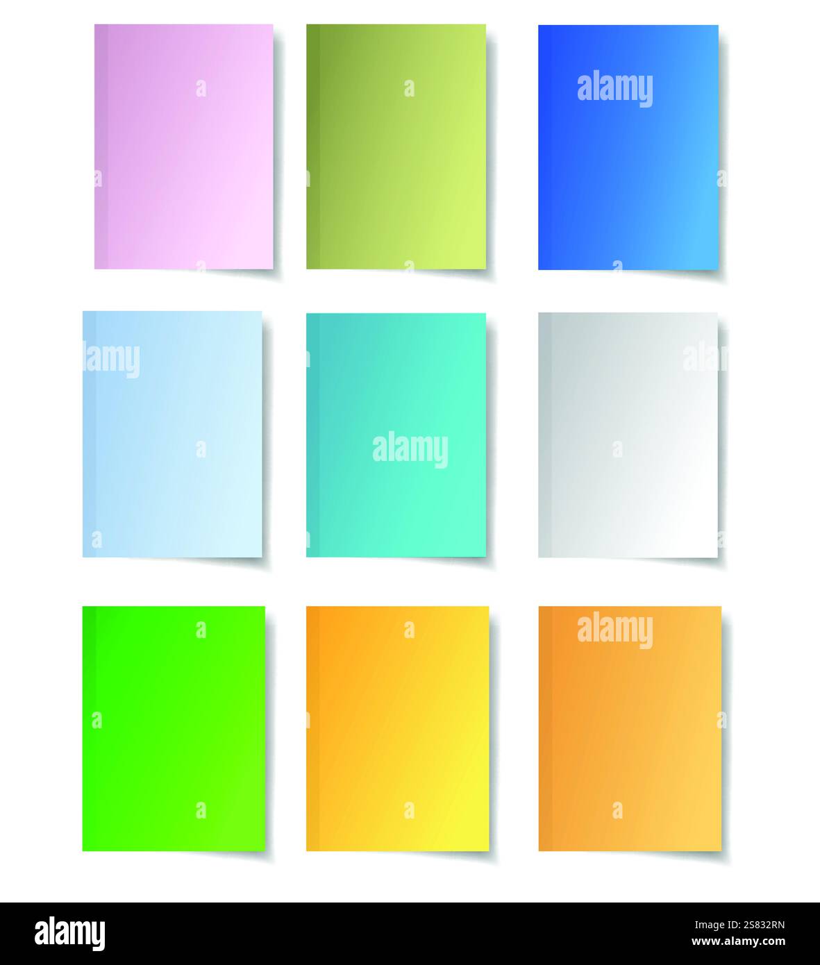 Colorful stick notes isolated Stock Vector Images - Alamy