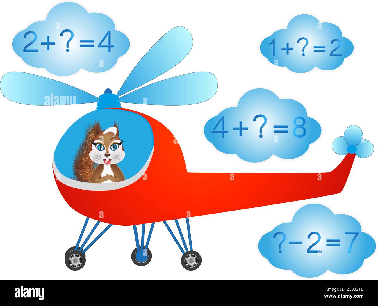 Educational games for children, for the calculation examples in the ...