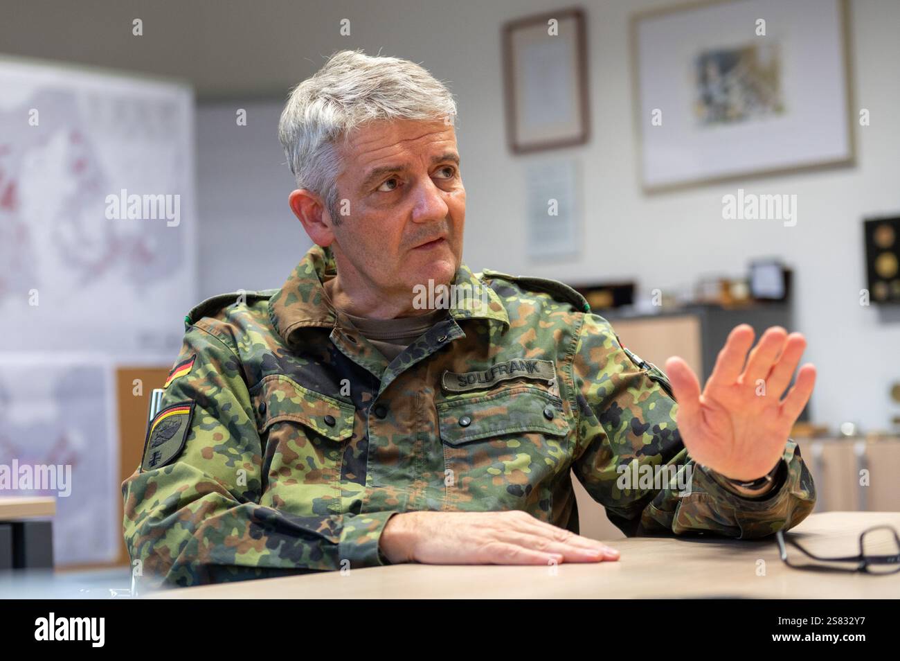 Berlin, Germany. 20th Jan, 2025. Alexander Sollfrank, new commander of ...