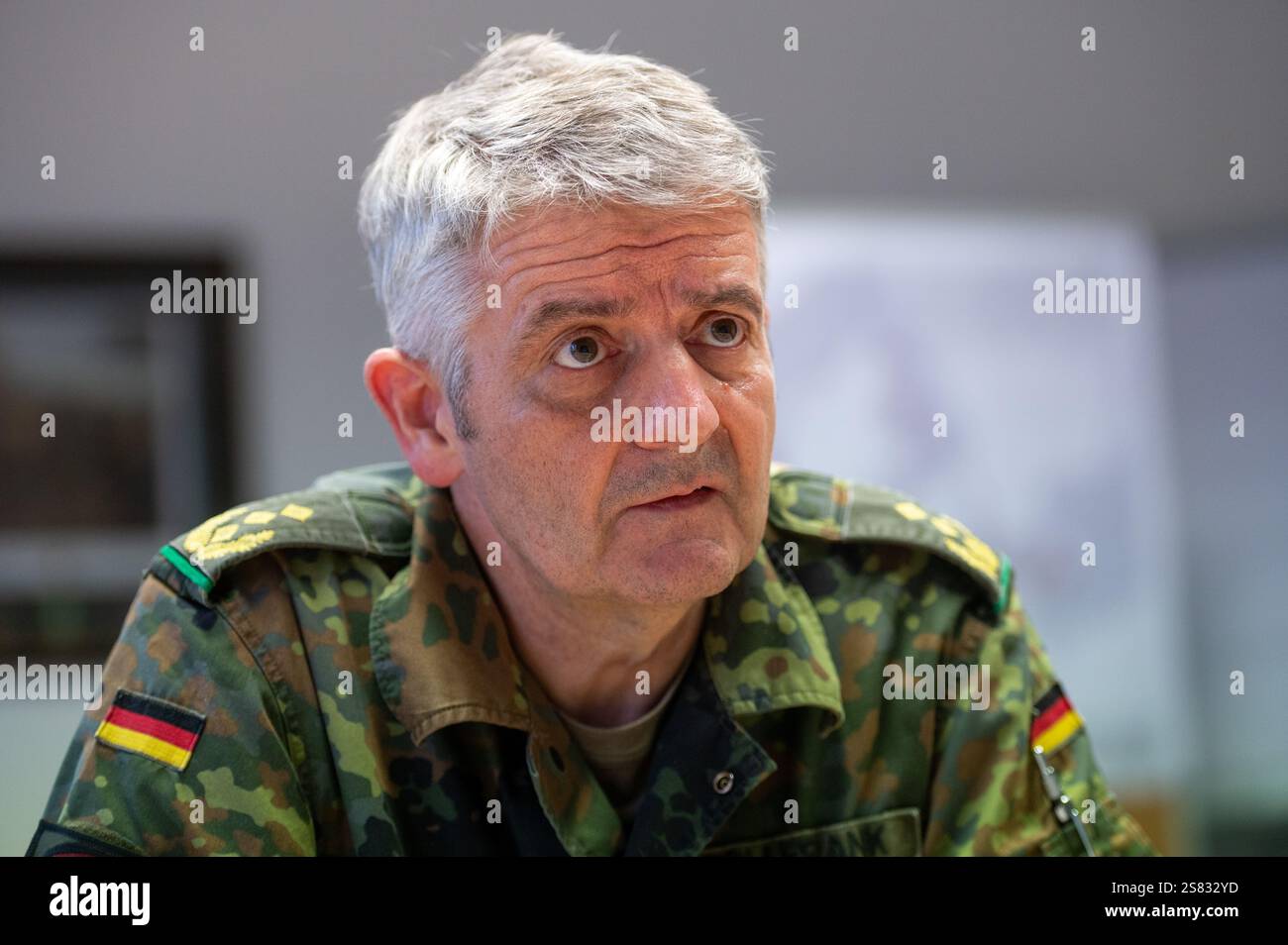 Berlin, Germany. 20th Jan, 2025. Alexander Sollfrank, new commander of ...
