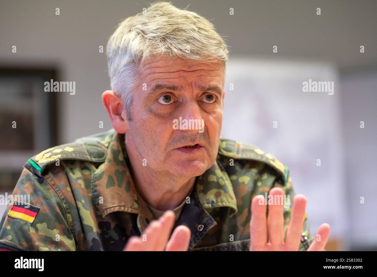 Berlin, Germany. 20th Jan, 2025. Alexander Sollfrank, new commander of ...