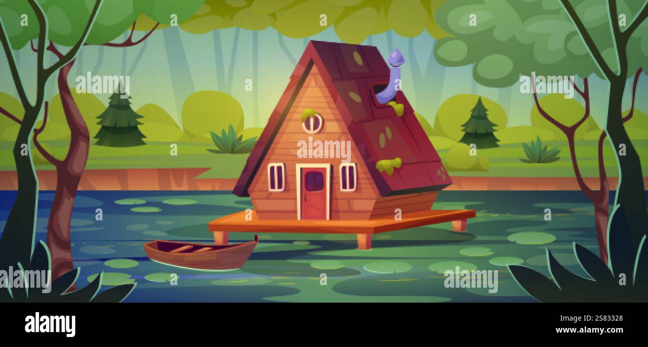 Water witch boat Stock Vector Images - Alamy