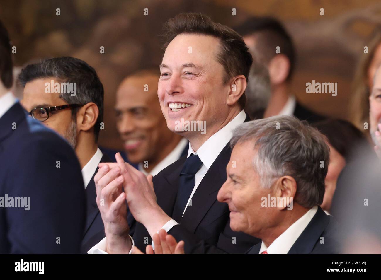 Washington, Dc, USA. 20th Jan, 2025. Tesla CEO and X owner Elon Musk ...