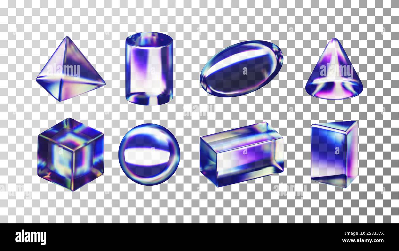 Rainbow holographic refraction prism Stock Vector Images - Alamy