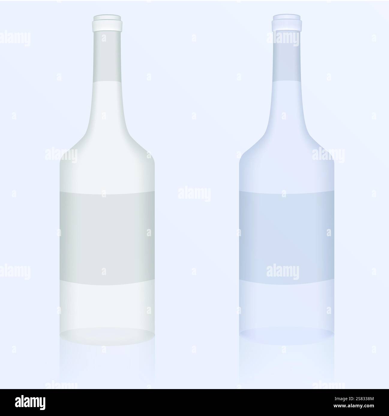 Set of of clean bottles. Vector illustration Stock Vector Image & Art ...