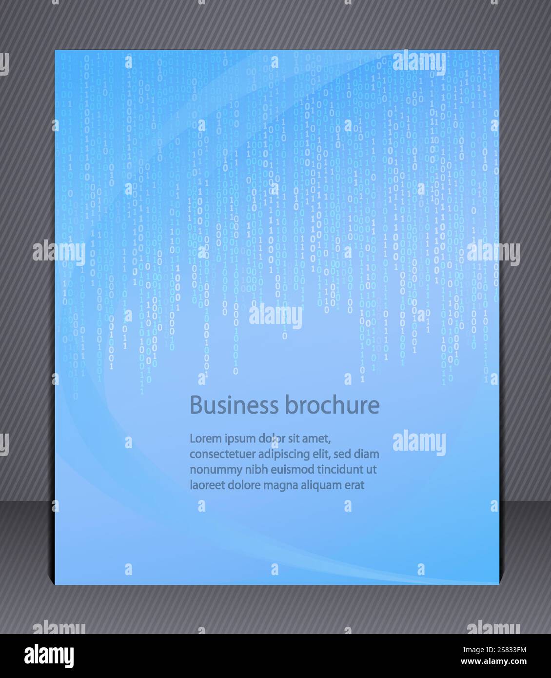 Blue brochure template design.Vector layout brochures, digital matrix Stock Vector Image & Art ...