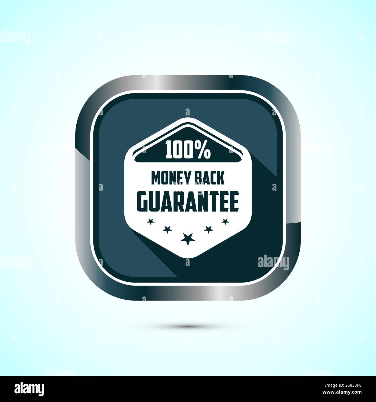 Money back guarantee icon design illustration. Money back guarantee ...