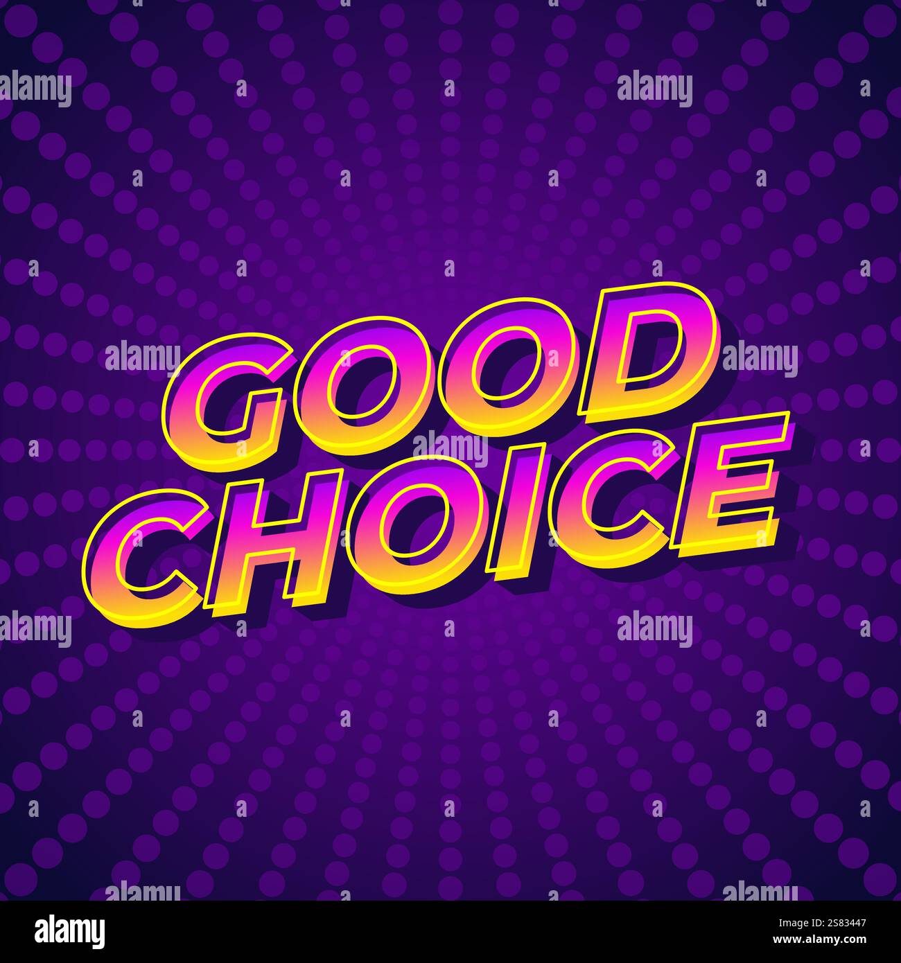 Good choice. text effect design for social media ads purpose Stock ...