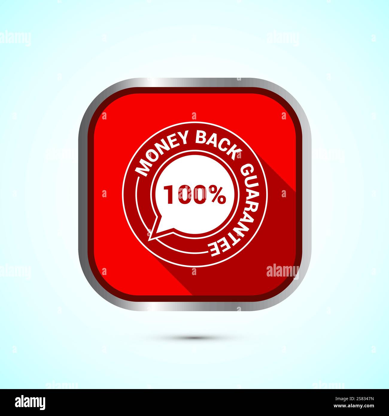 Money back guarantee icon design illustration. Money back guarantee ...