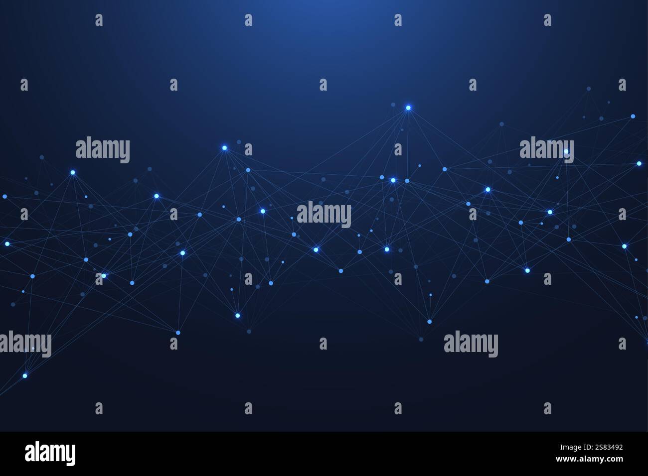 Global Network Connection Concept Big Data Visualization Social