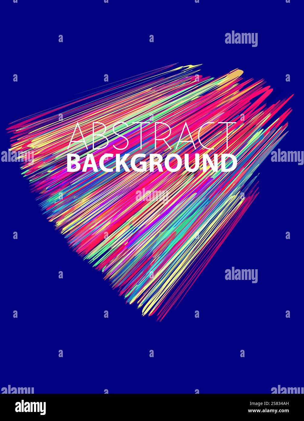 Abstract template of simple poster with motley abstraction for a ...