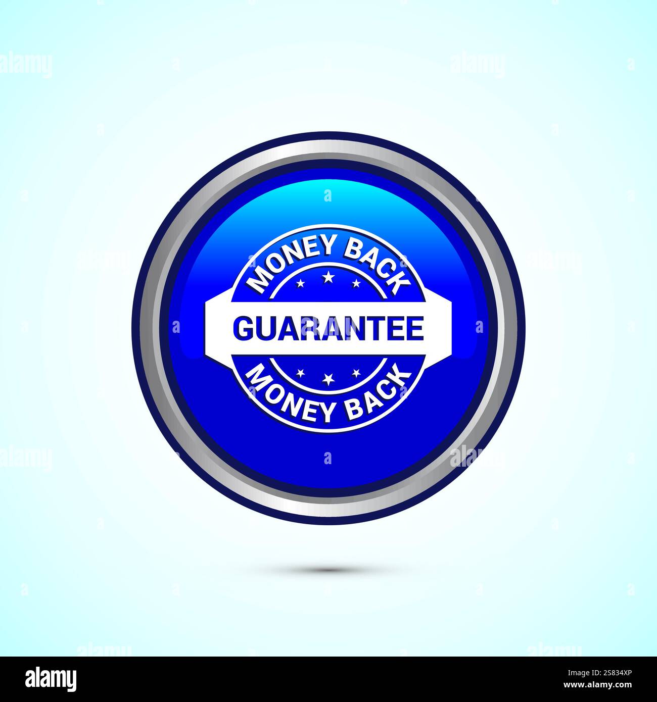 Money back guarantee icon design illustration. Money back guarantee ...