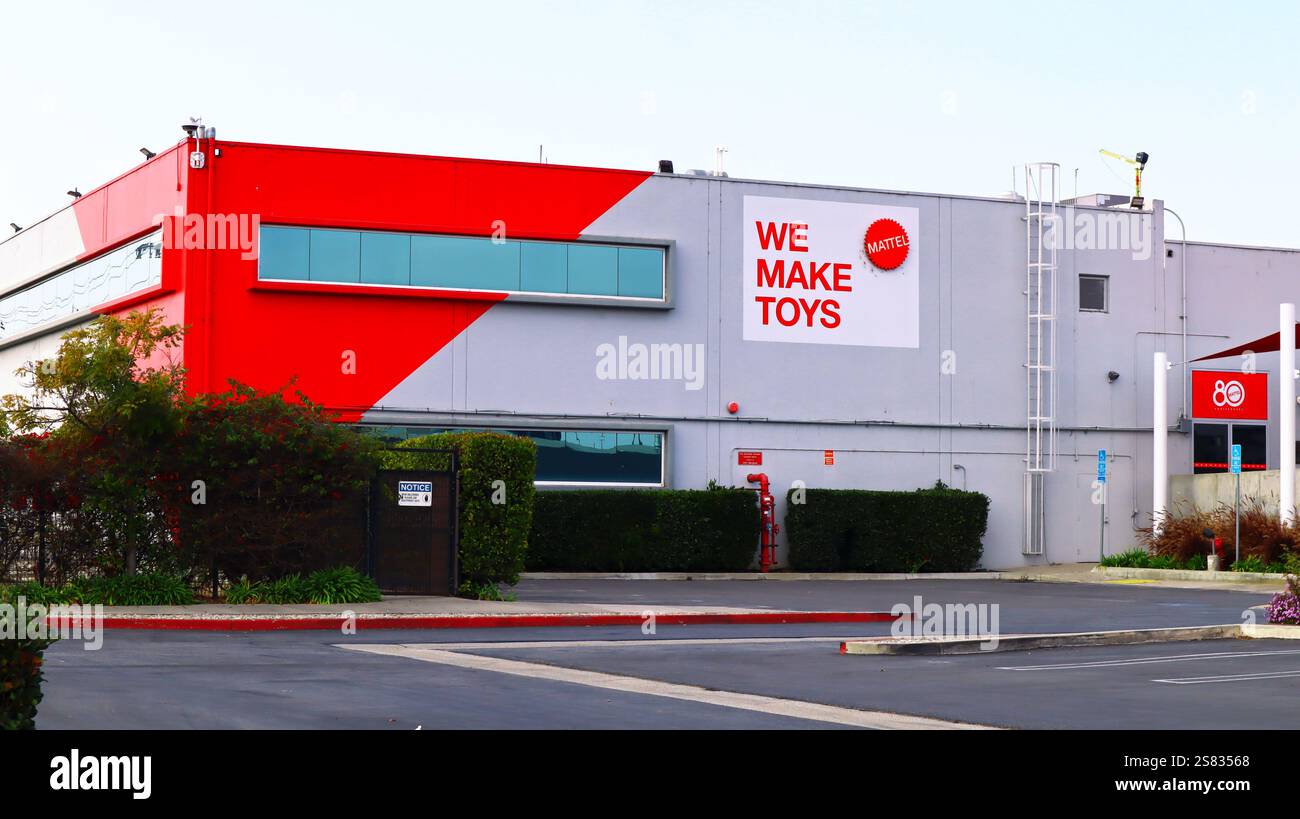 Mattel headquarters building. Mattel is an American multinational toy ...