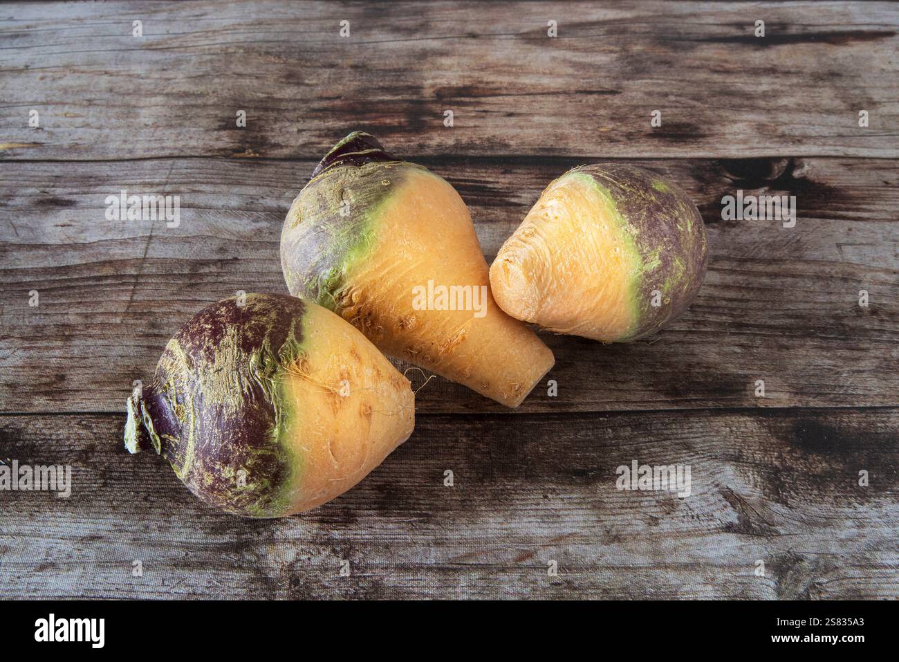 Close-up of purple and yellow rutabagas on a transparent background in ...