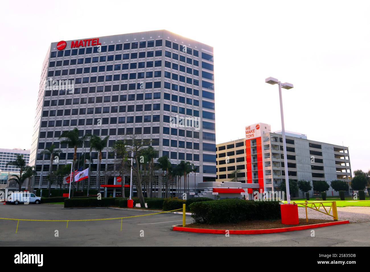 Mattel headquarters building. Mattel is an American multinational toy ...