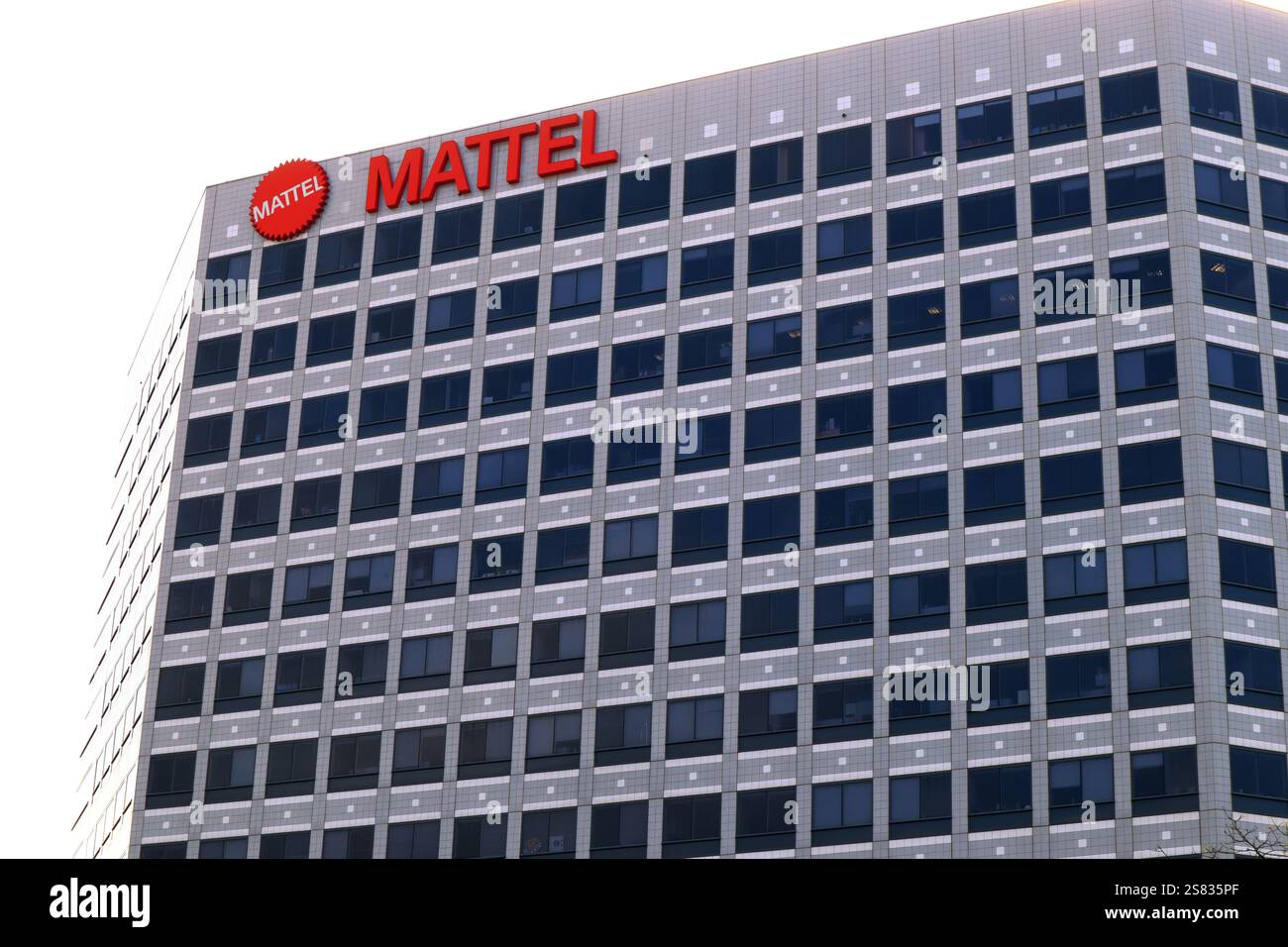 Mattel headquarters building. Mattel is an American multinational toy ...