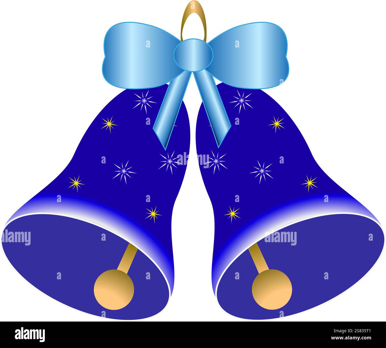 Blue bells with a ribbon Stock Vector Image & Art - Alamy