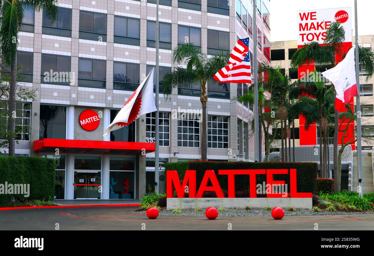 Mattel headquarters building. Mattel is an American multinational toy ...