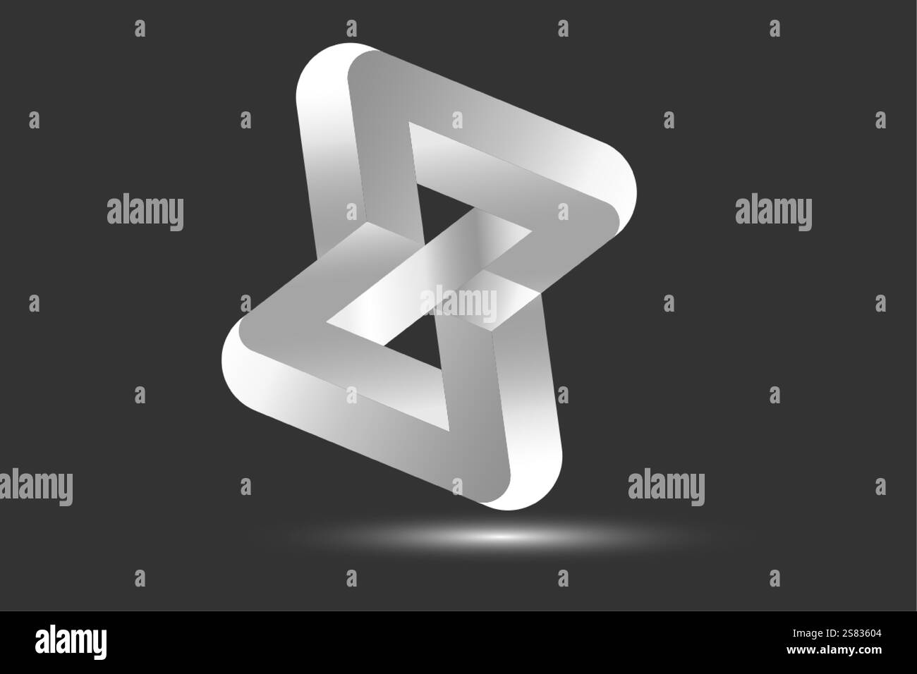 White geometric shape Stock Vector Images - Alamy