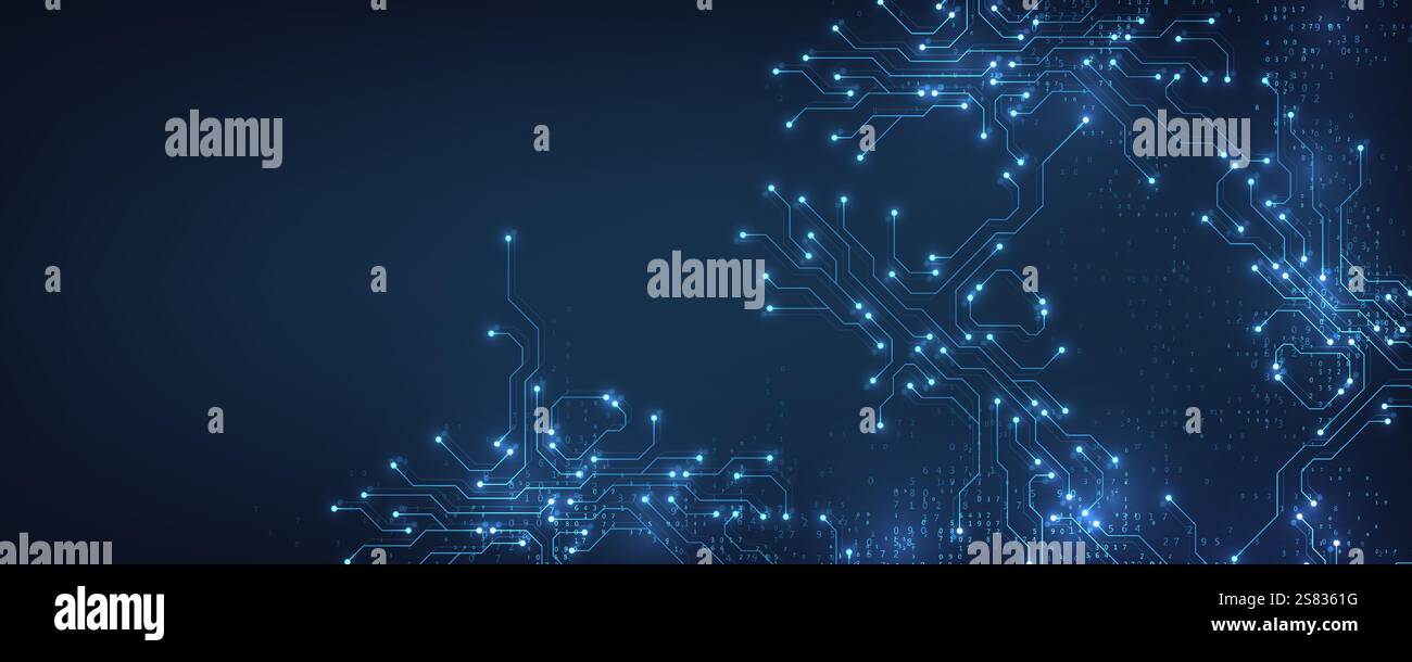 Circuit board digital abstract background. Motherboard technology ...