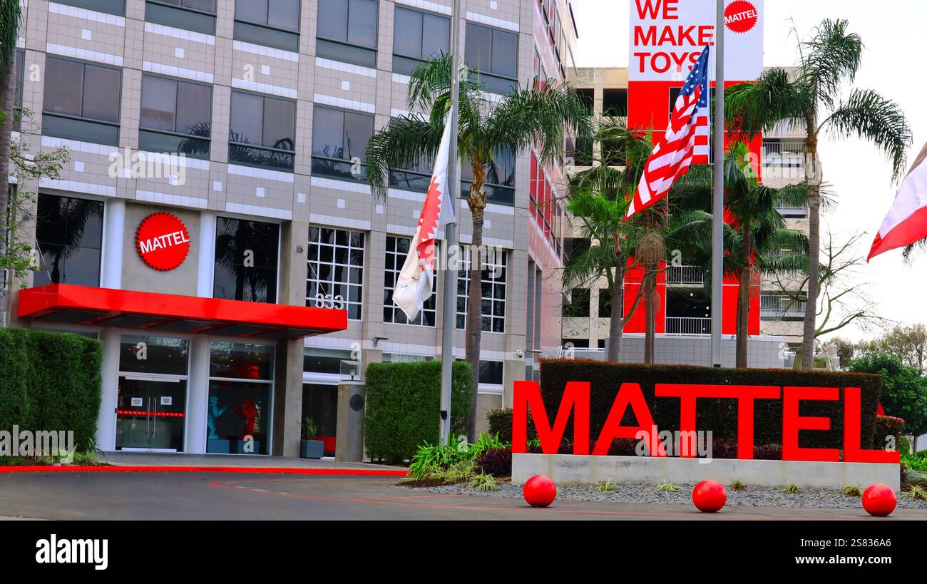 Mattel headquarters building. Mattel is an American multinational toy ...