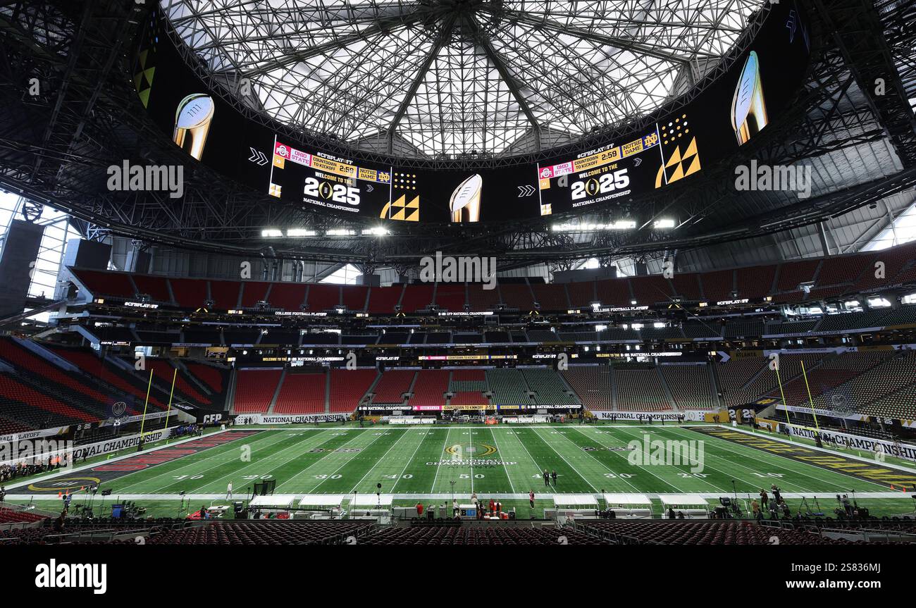 Atlanta, United States. 20th Jan, 2025. A view of the field inside ...