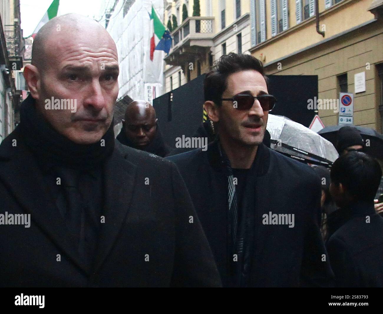 Milan, Italy. 20th Jan, 2025. Milan Ph.Paolo Della Bella VIPs leaving ...