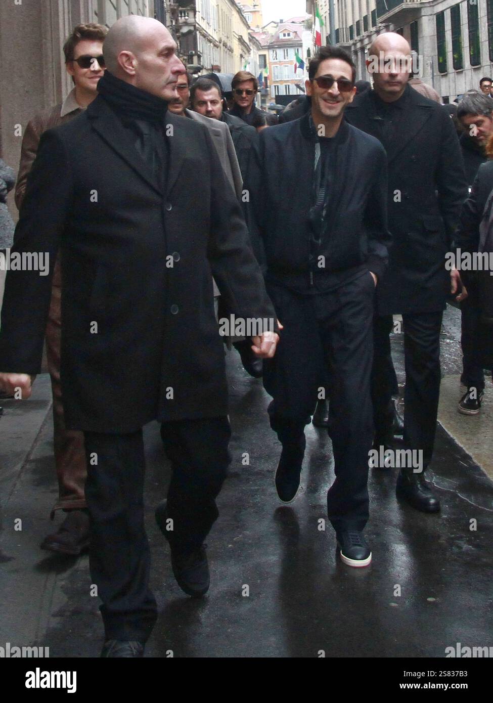 Milan, Italy. 20th Jan, 2025. Milan Ph.Paolo Della Bella VIPs leaving ...