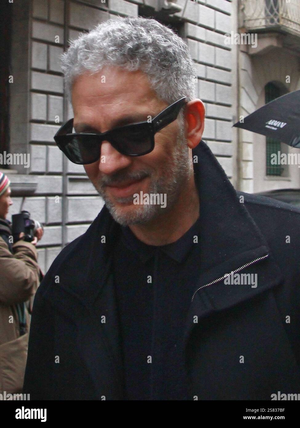 Milan, Italy. 20th Jan, 2025. Milan Ph.Paolo Della Bella VIPs leaving ...