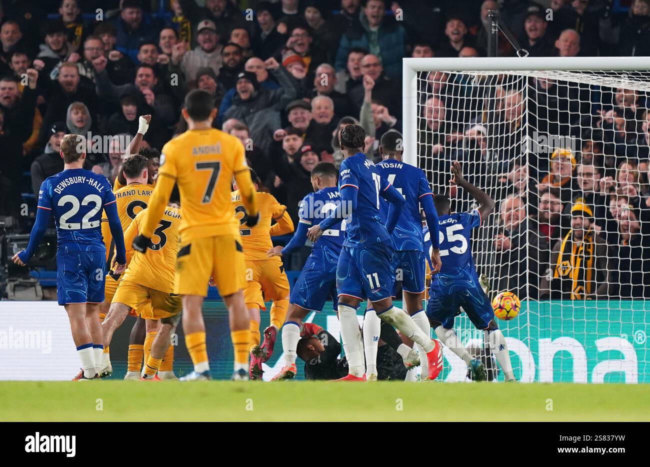 Wolverhampton Wanderers' Matt Doherty scores their side's first goal of ...